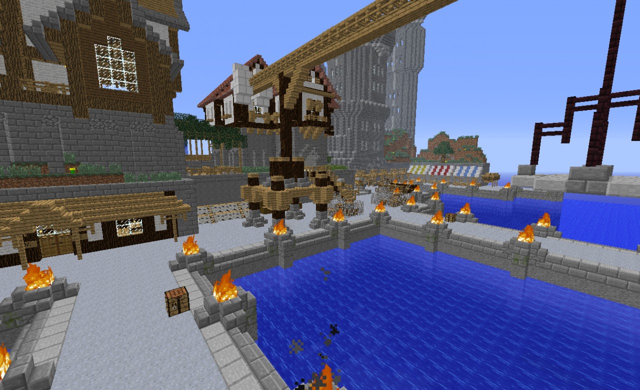 Medieval Harbor Minecraft Project