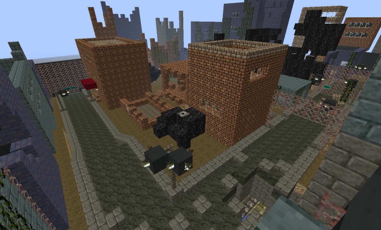 post-apocalyptic City street Minecraft Map