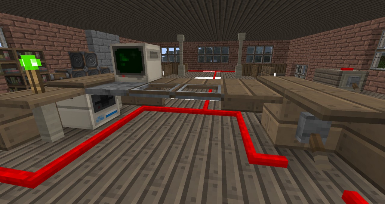 House powered by redpower Minecraft Map