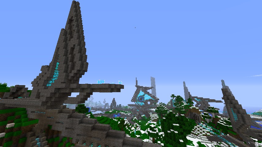 Halo Forerunner Colony World Minecraft Map