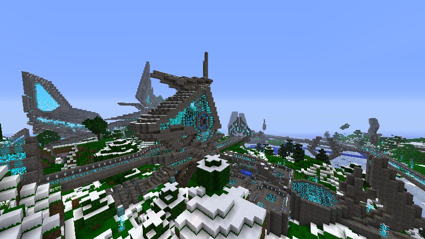 Halo Forerunner Colony World Minecraft Map