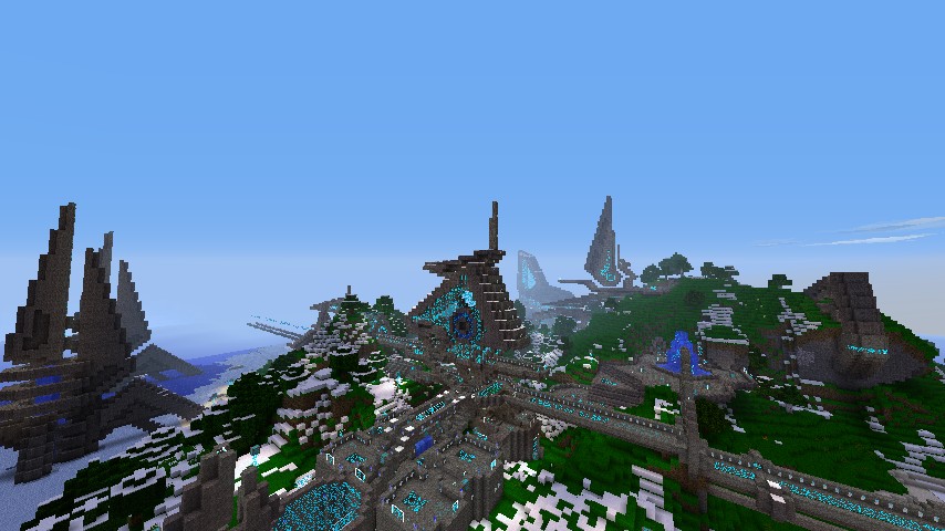 Halo Forerunner Colony World Minecraft Map