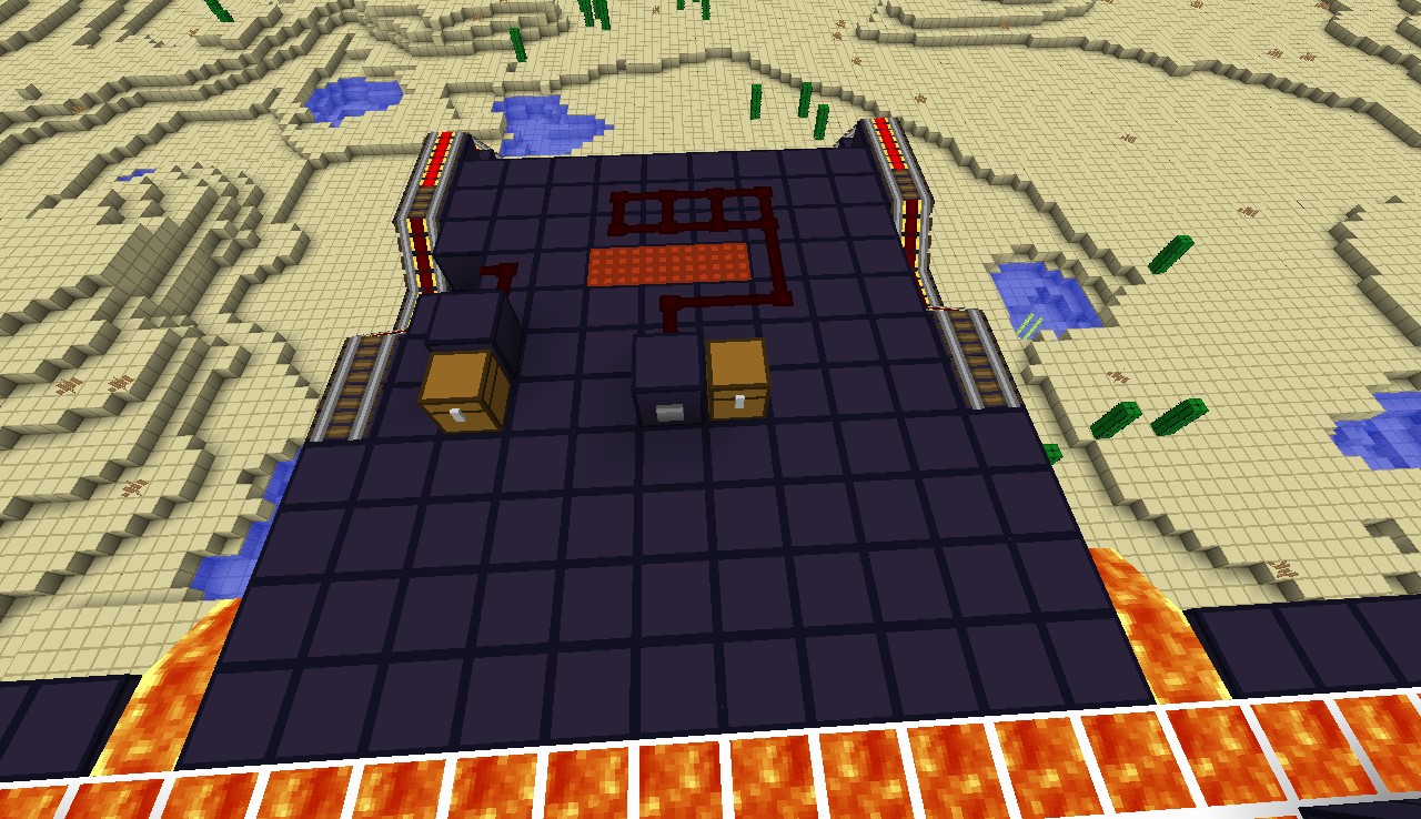 Floating Obsidian Fortress Minecraft Map