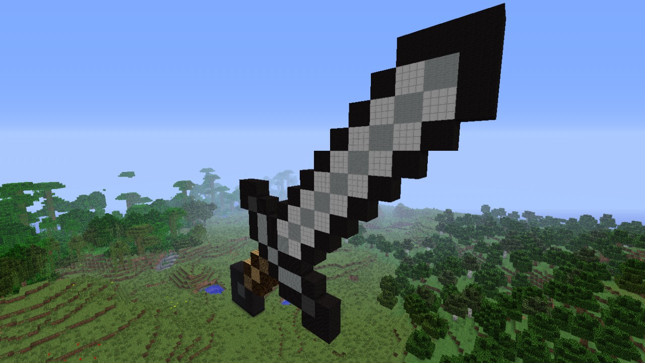 sword of 5376 blocks! Minecraft Map