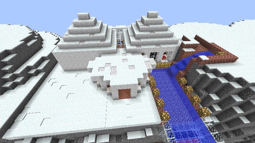 Ps3 With Tv and 3 other Buildings Minecraft Map