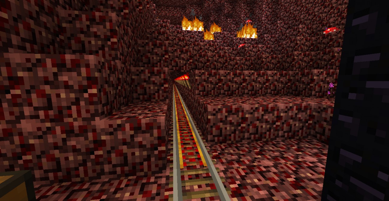 1km Track [Nether + Overworld] Minecraft Map