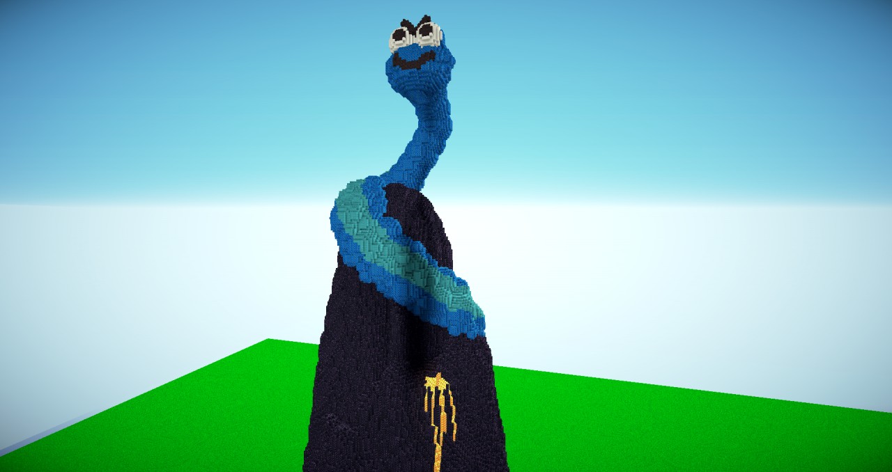 Giant Blue Worm Minecraft Map