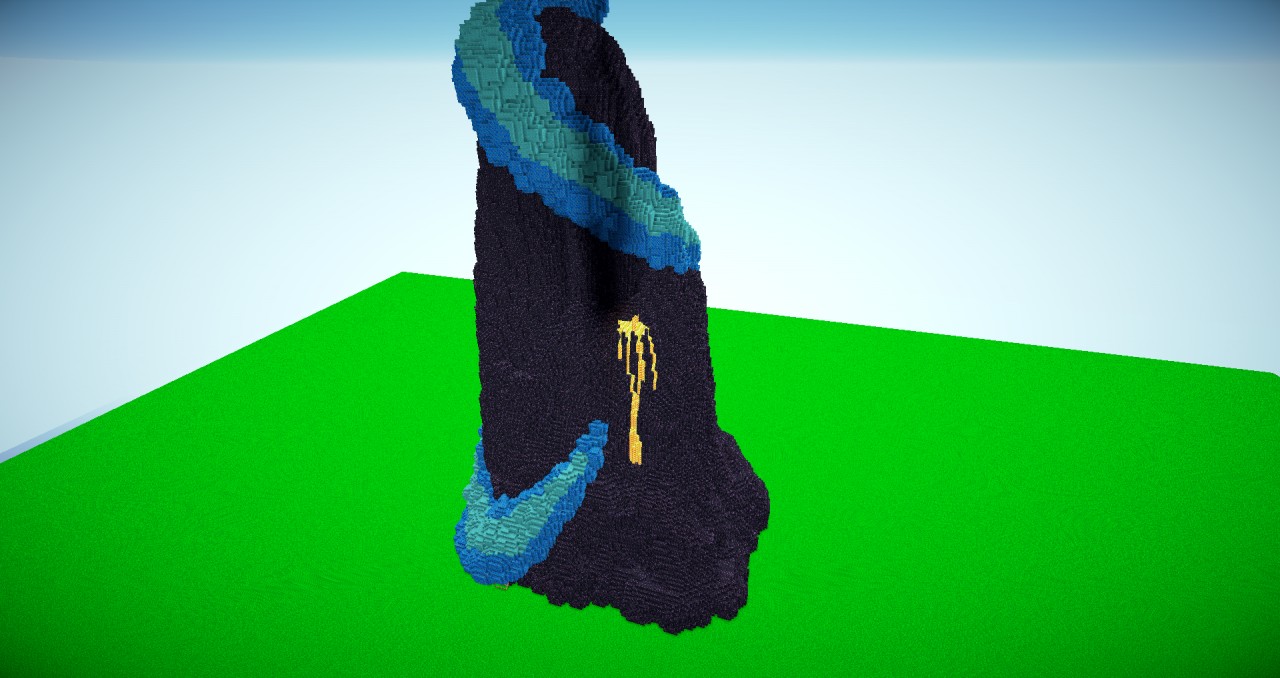 Giant Blue Worm Minecraft Map
