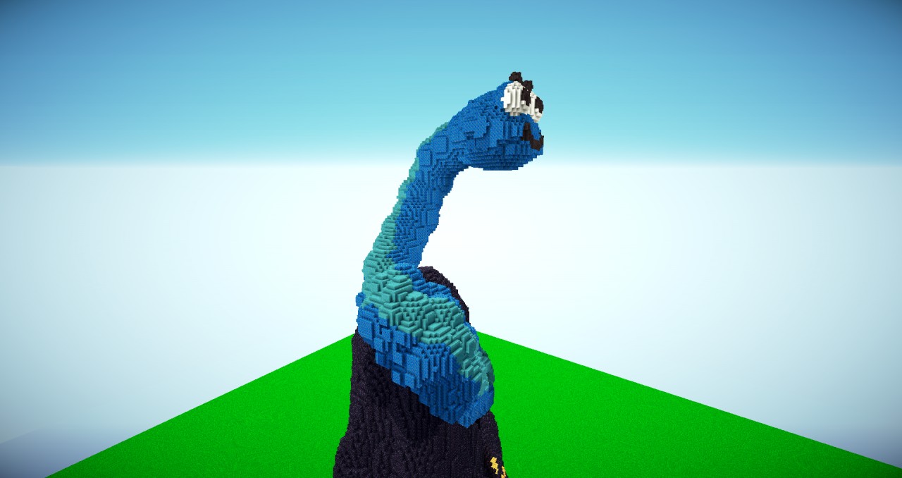 Giant Blue Worm Minecraft Map