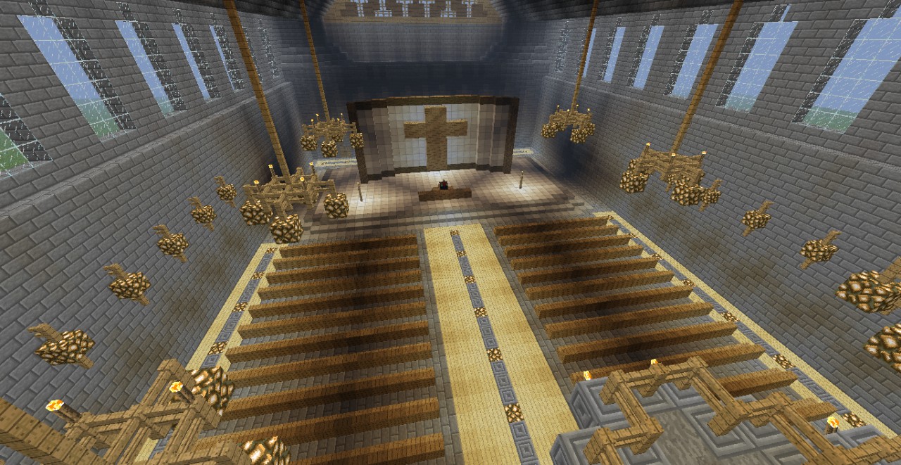 Big Catholic Cathedral Great for Adventure Maps Minecraft Map