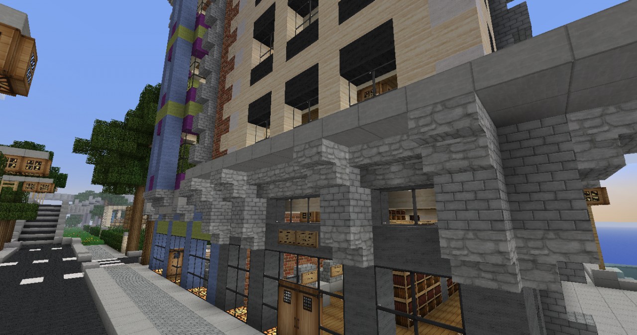 Mixed use Victorian Buildings Minecraft Map