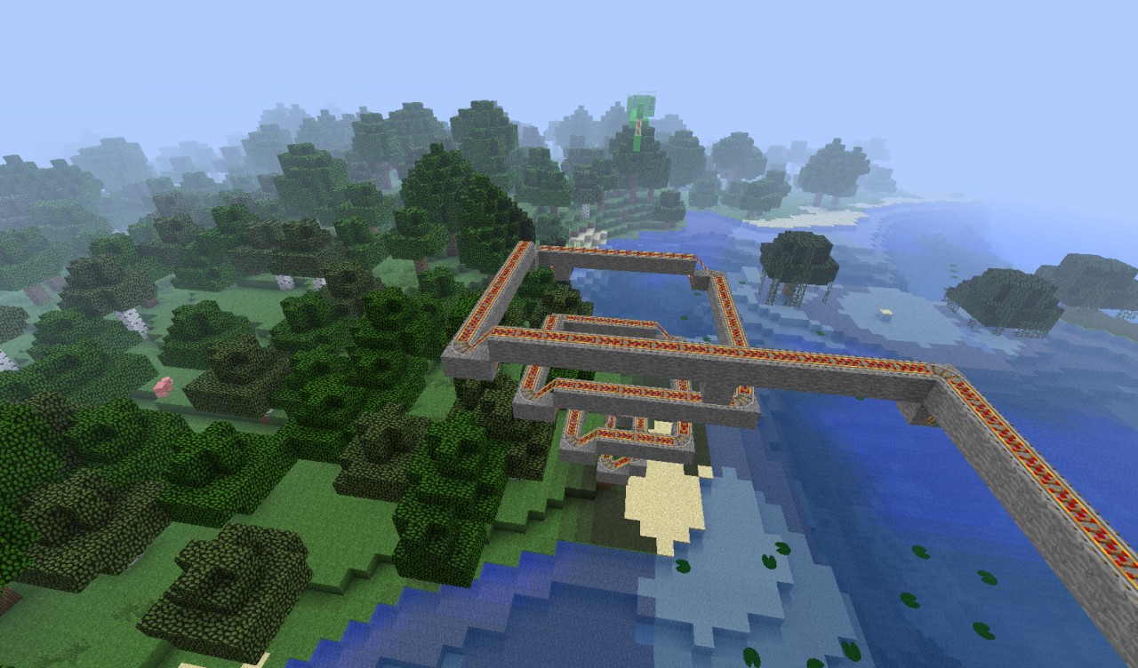 Crazy rollercoaster! Minecraft Map