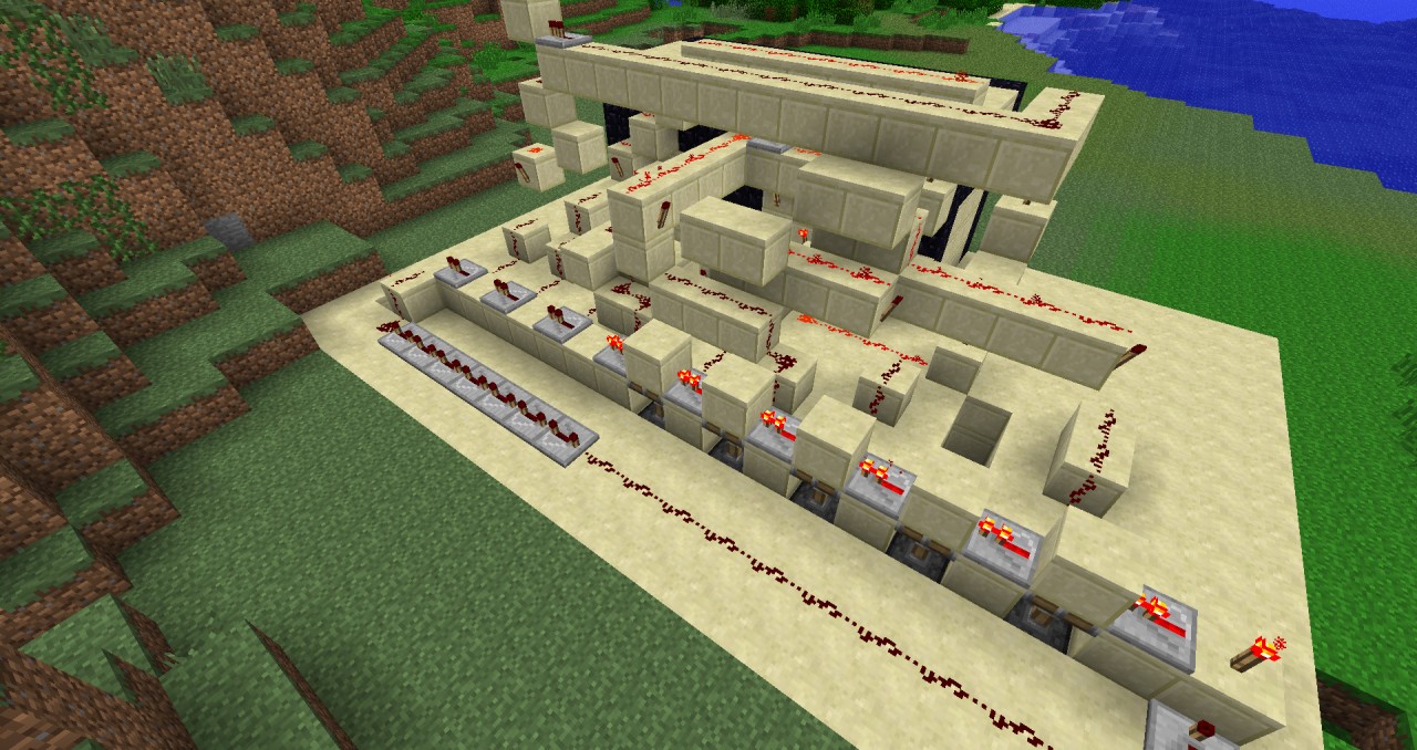 Compact 9 digit Coded lock - Easiest lock system Minecraft Map