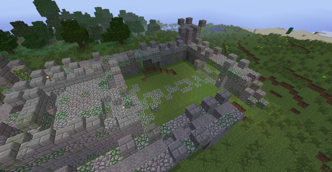 Destroyed Small Fort Minecraft Map