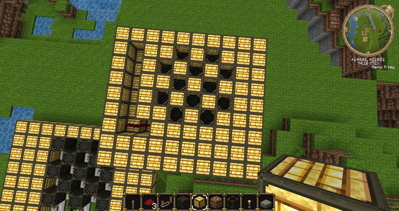 Redstone lamp floor lighting tutorial Minecraft Map