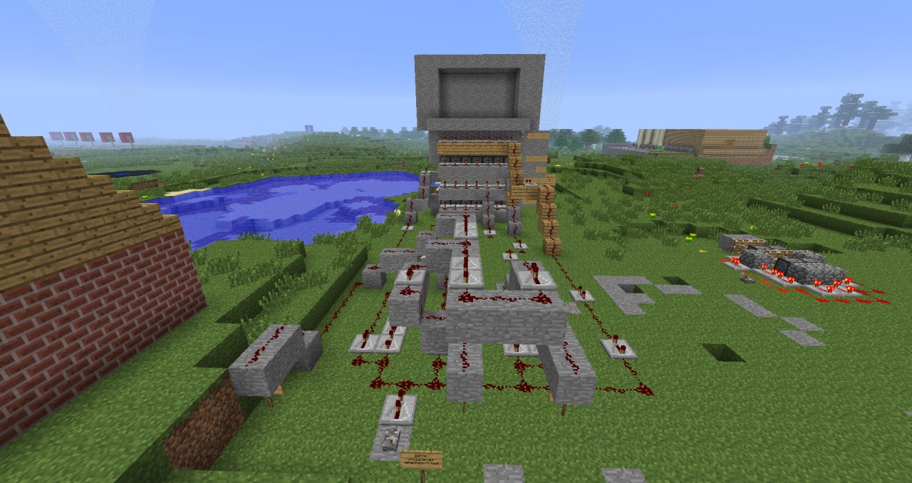 Castlegate 4x7 (width can be varied) Minecraft Map