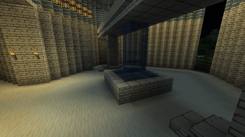 sandstone building Minecraft Map