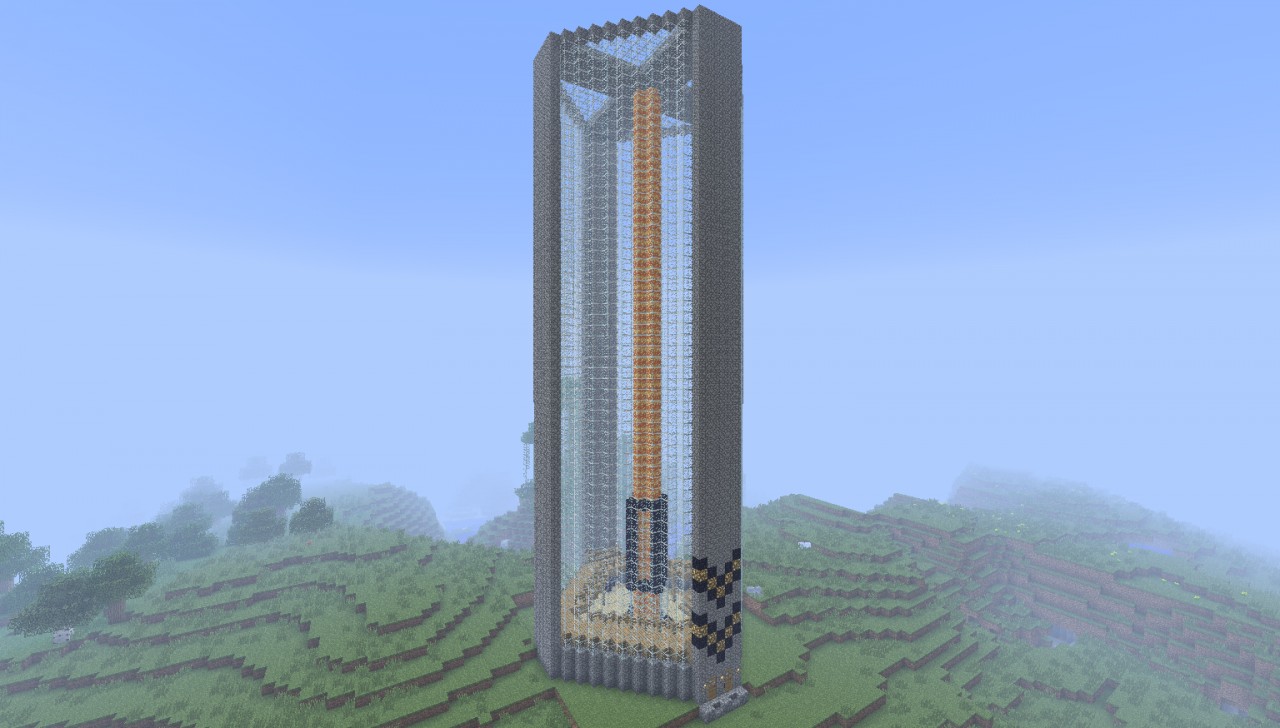 Double Black V Tower Minecraft Map