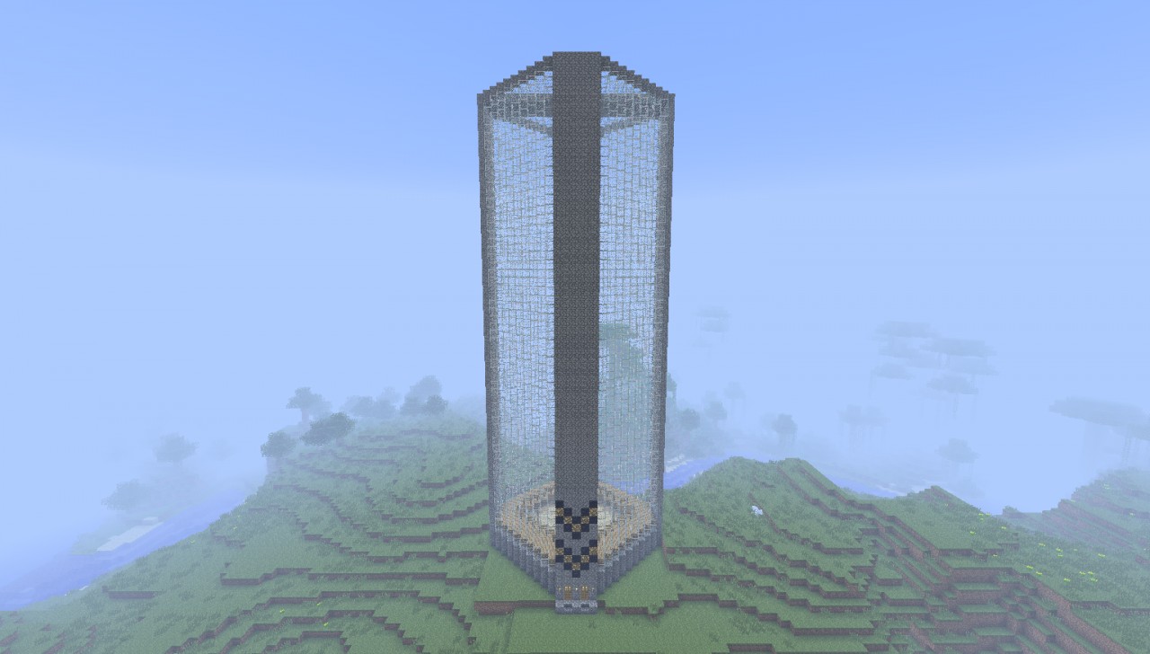 Double Black V Tower Minecraft Map