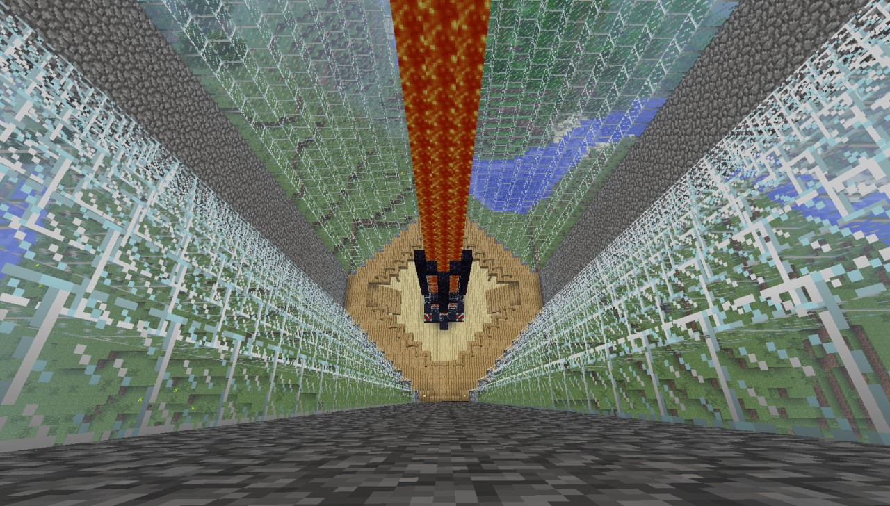 Double Black V Tower Minecraft Map