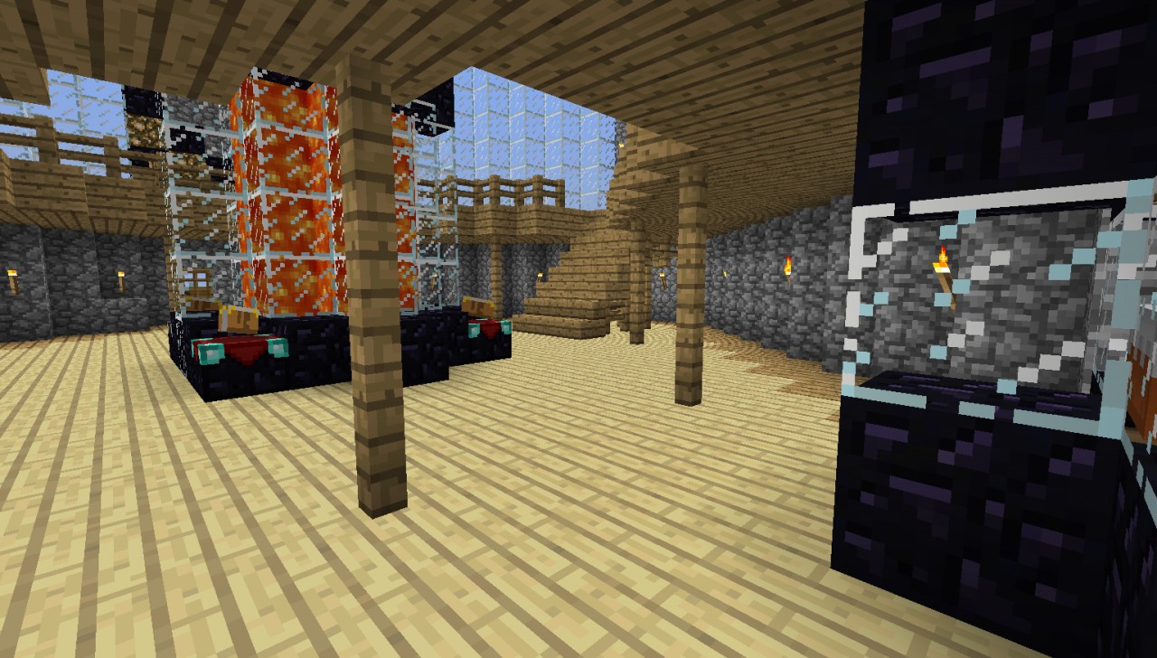 Double Black V Tower Minecraft Map