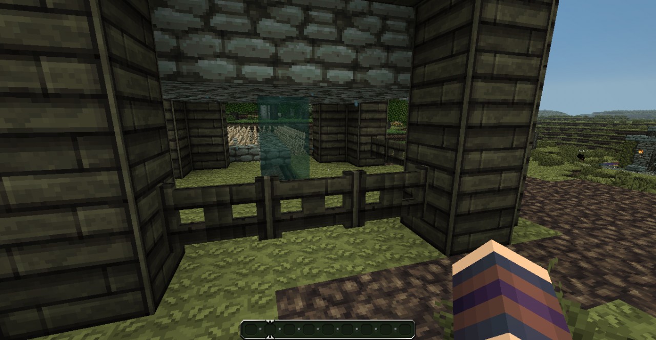 Water tower and farm. Minecraft Map