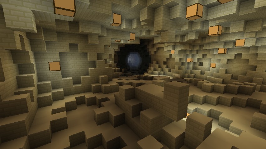 Can You Escape The Big Cave/Crater Thingy? Minecraft Map