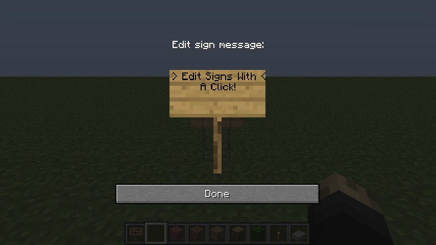 Quick Edit - Edit Signs With A Click! Minecraft Mod