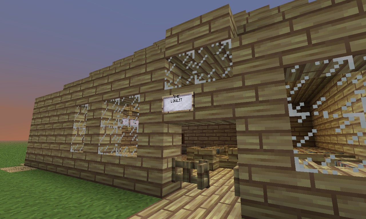 a nice home with a bar next door Minecraft Map