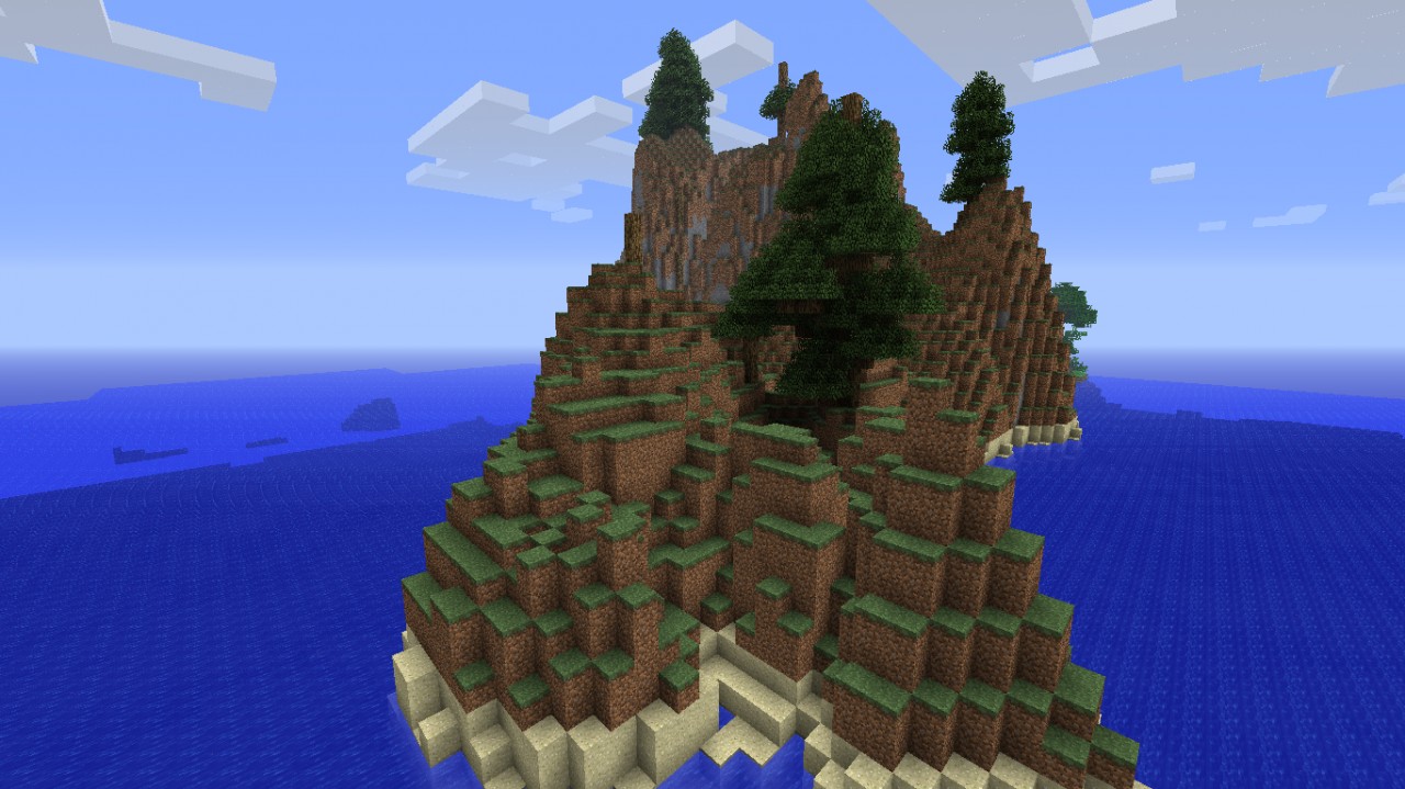 Custom Mountain (for becoming level 21) Minecraft Map