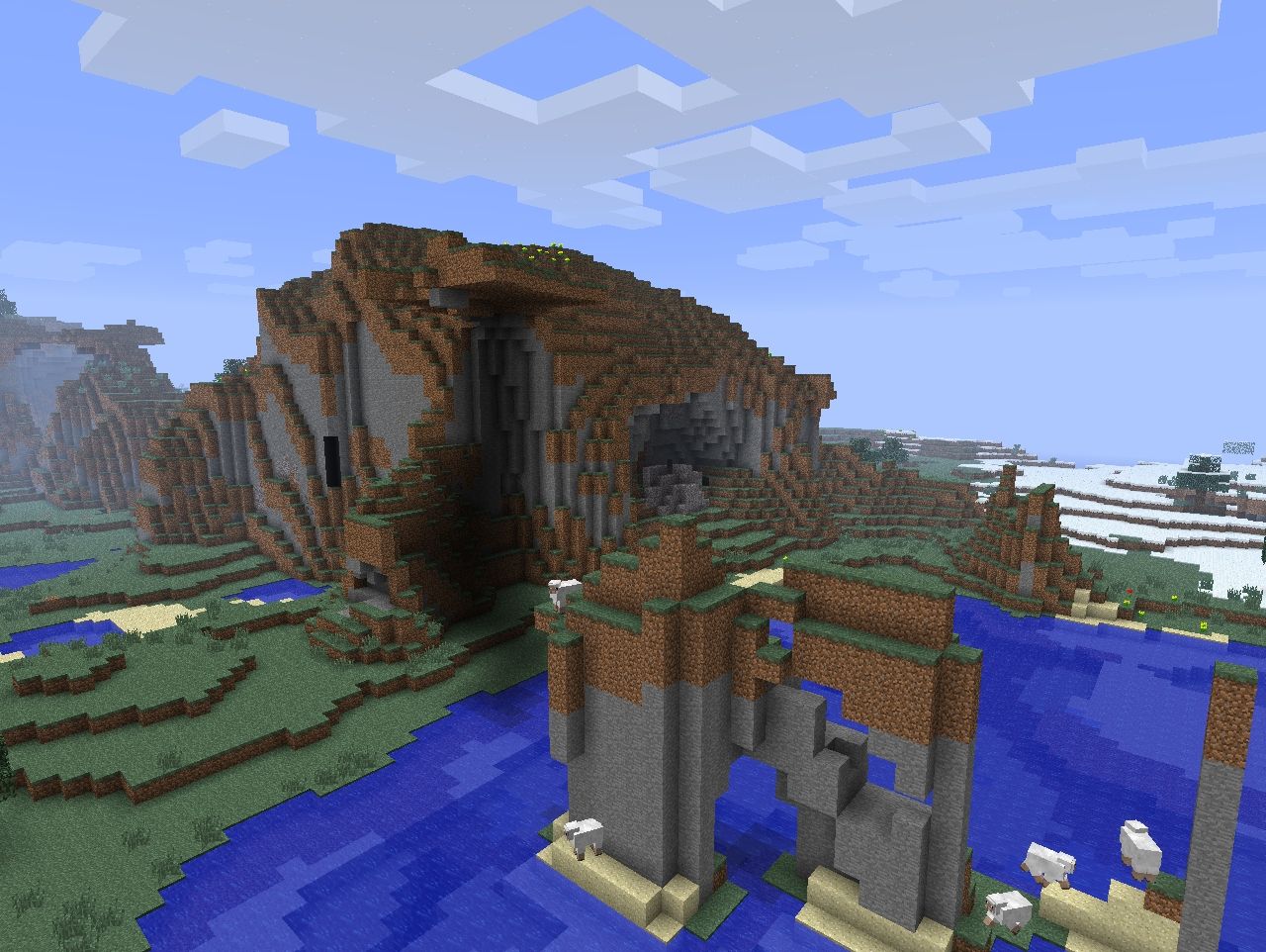 Awesome Mountain World (natural) Minecraft Map