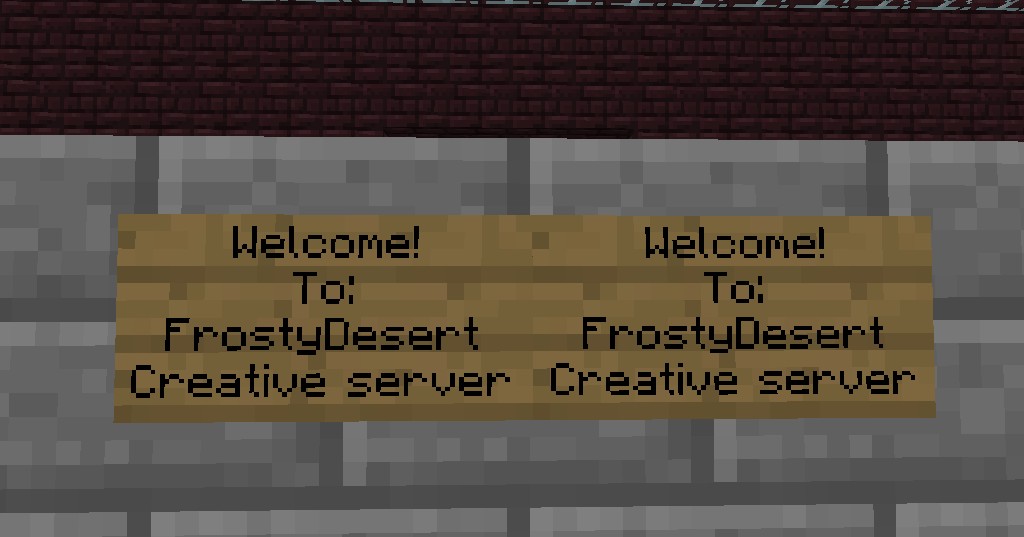 Frosty Desert Creative server Minecraft Server