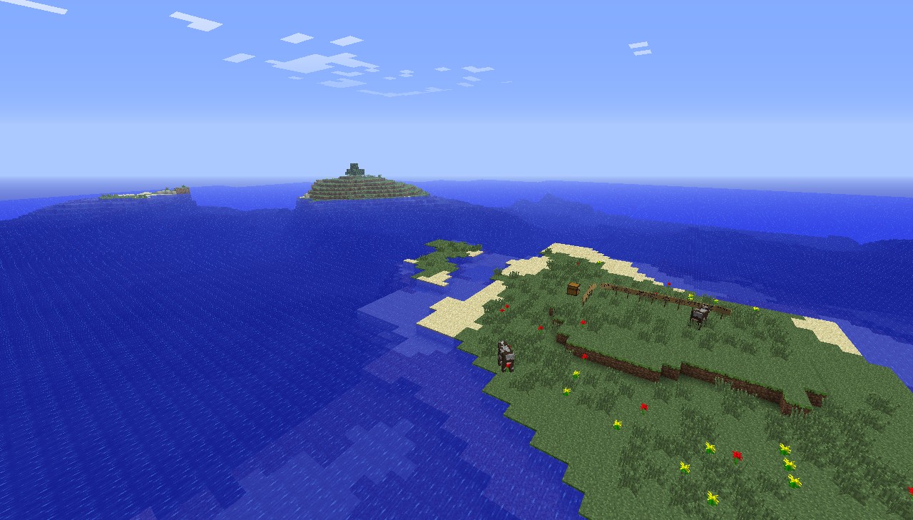 Minecraft grass islands survival Minecraft Map