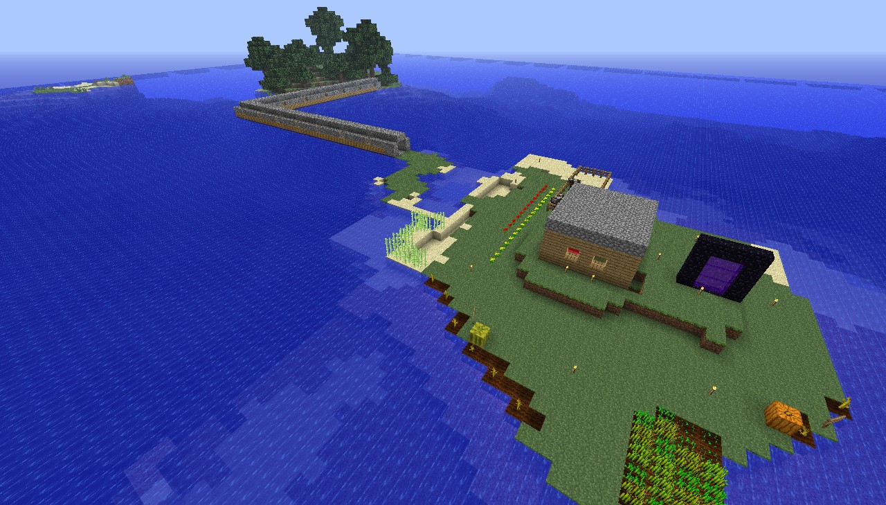 Minecraft grass islands survival Minecraft Map