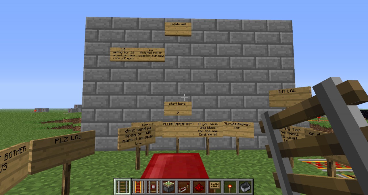 redstone rails and stuff Minecraft Map