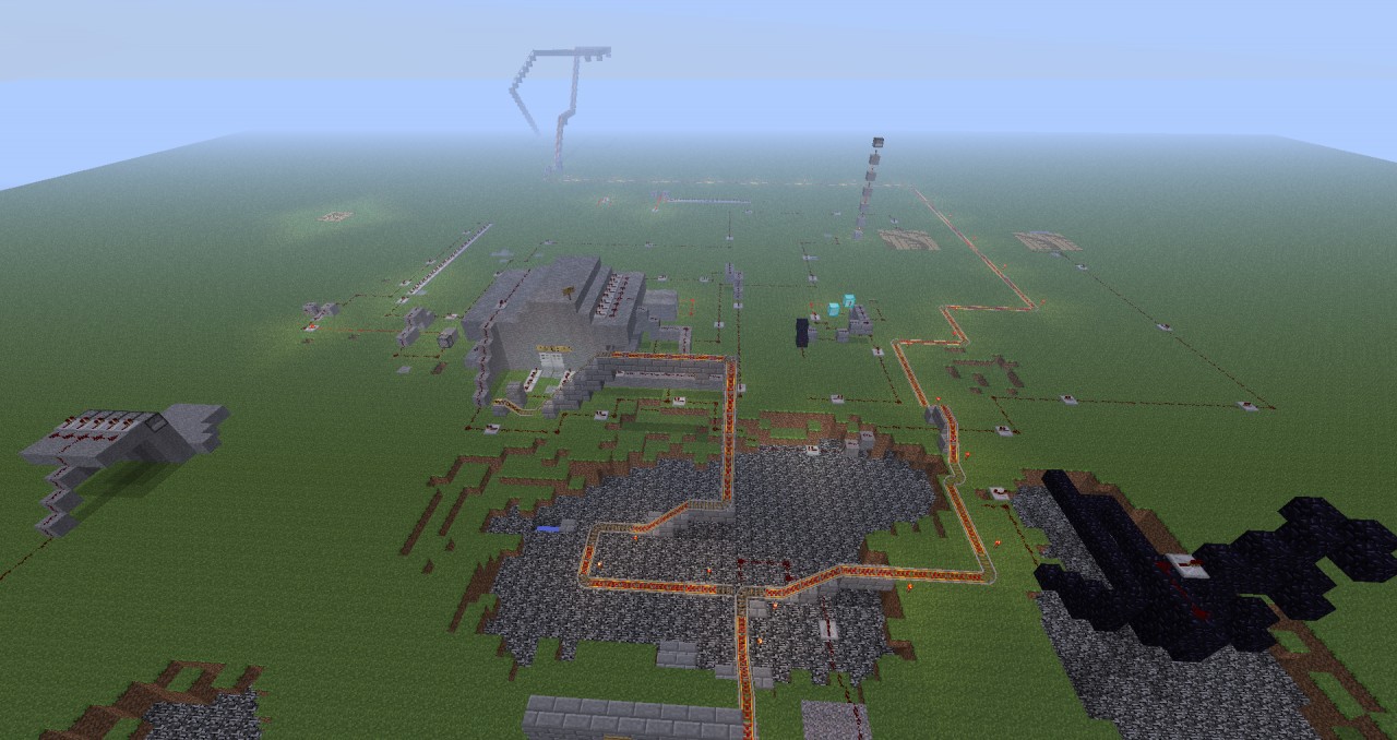 redstone rails and stuff Minecraft Map