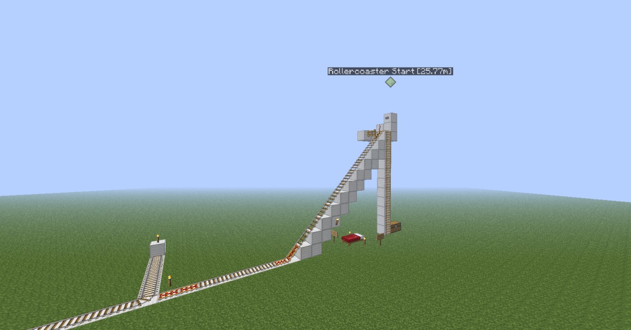 Village Roller Coaster Minecraft Map