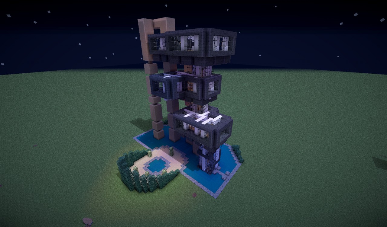 Modern stilted house Minecraft Map