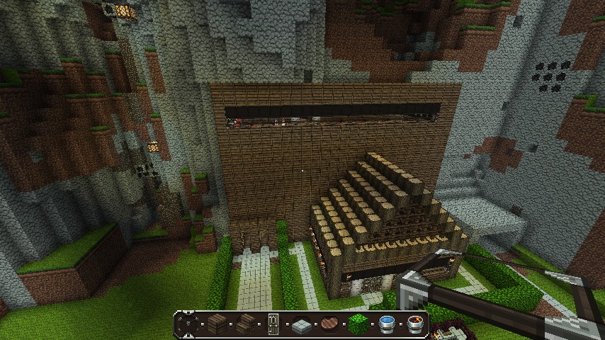 Modern House w/ Huge Pillar/ Walkway THE UPDATE Minecraft Map