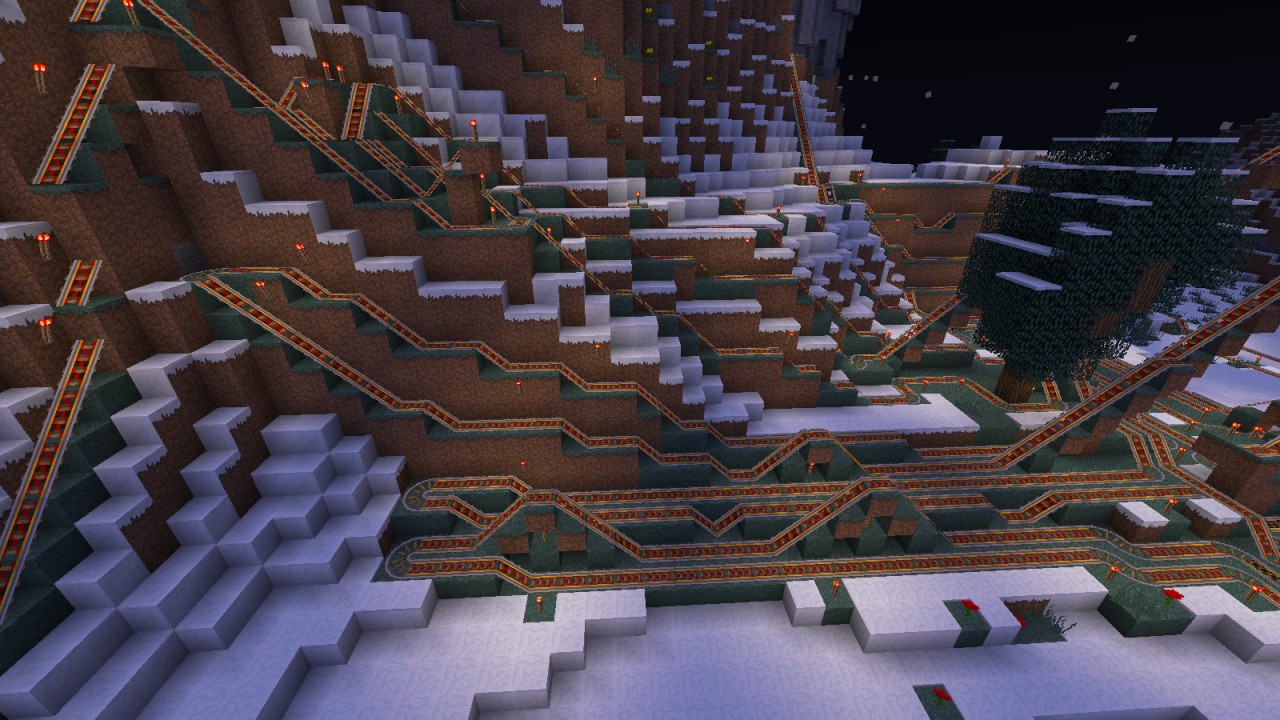 Infinite coaster Minecraft Map