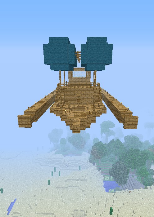 Sky Home with Airship Minecraft Map