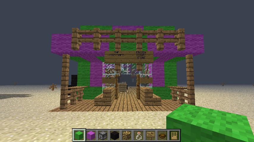 Frozen Yogurt Store Minecraft Map