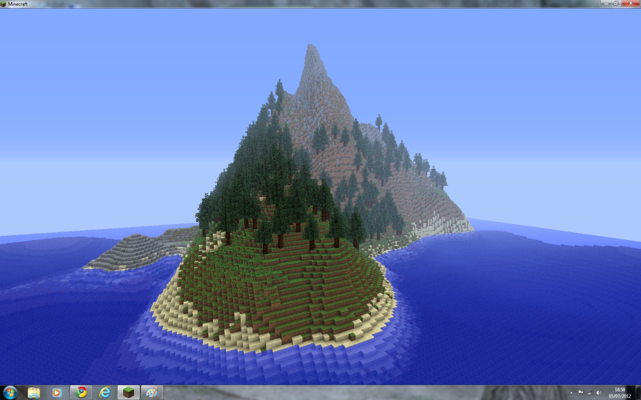 Pacific Islands, Made on World Painter Minecraft Map