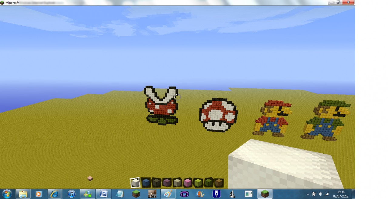 Pixel Art World Minecraft Map