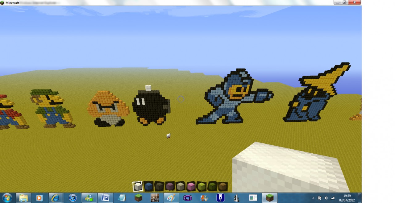 Pixel Art World Minecraft Map