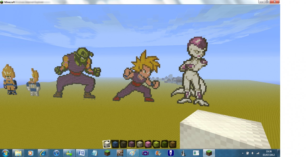 Pixel Art World Minecraft Map