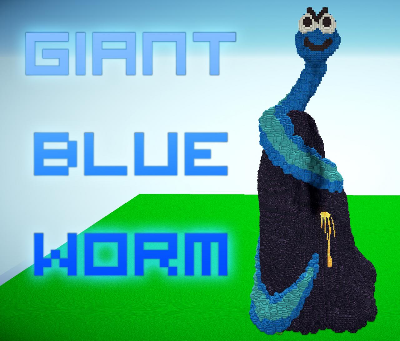 Giant Blue Worm Minecraft Map