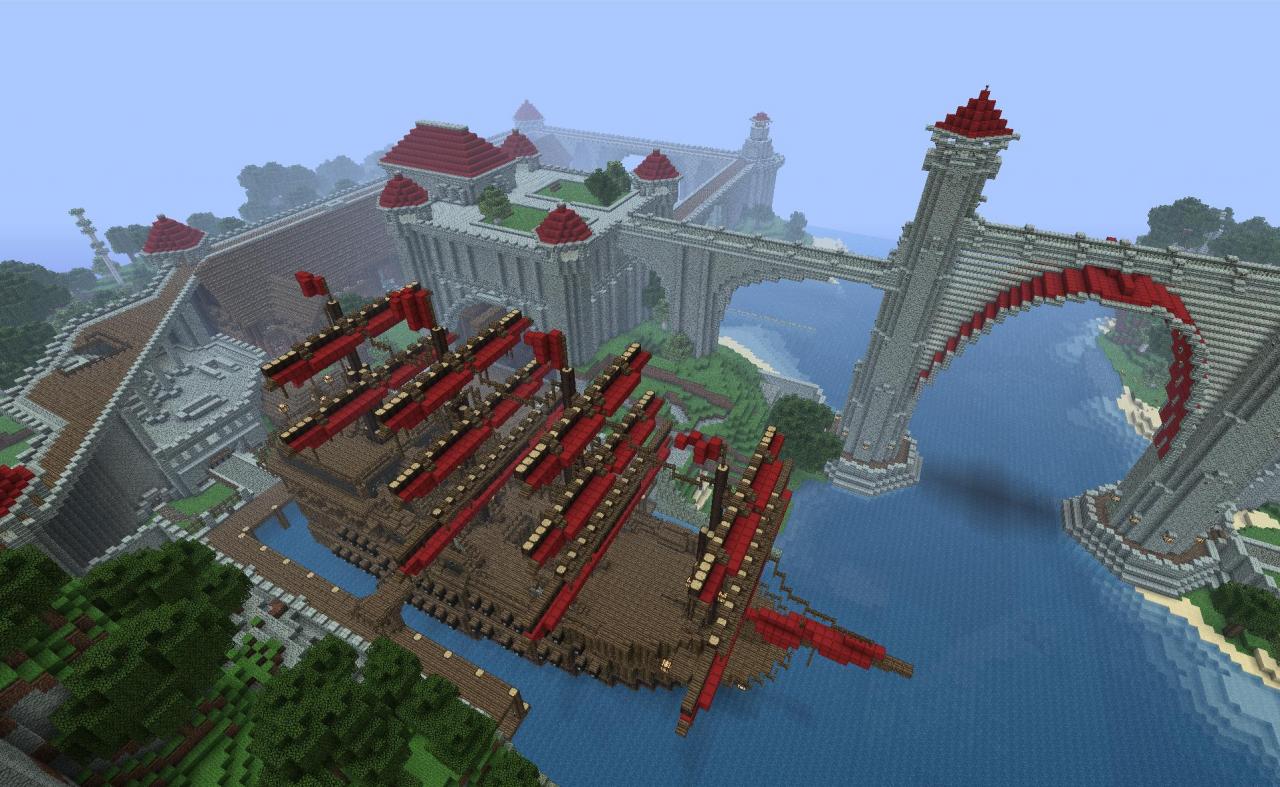 YettiCrush's Haven: Harbor/East Gate Update 1.2.5 Minecraft Map