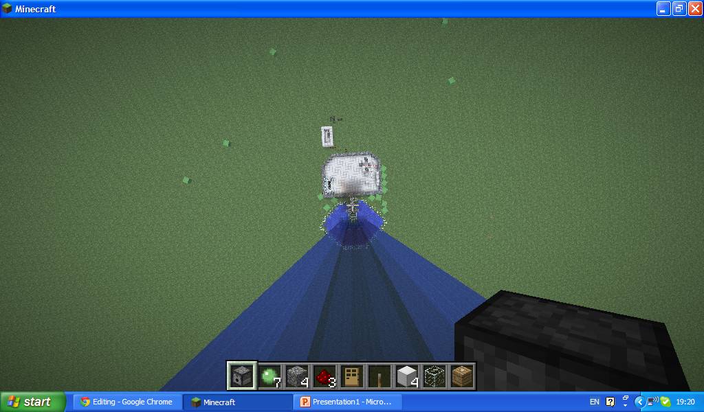 air stucture with water portal Minecraft Map