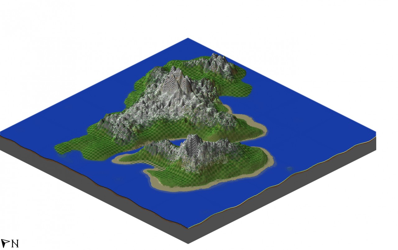 Waratah Twin Islands [Custom Survival Map] with Ores, Caverns ...